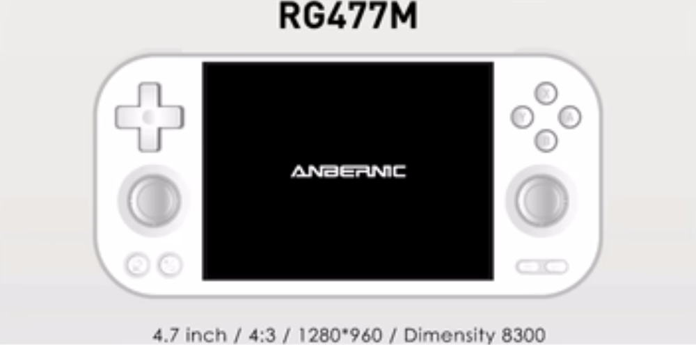 Upcoming Metal ANBERNIC RG477M Handheld Leaks