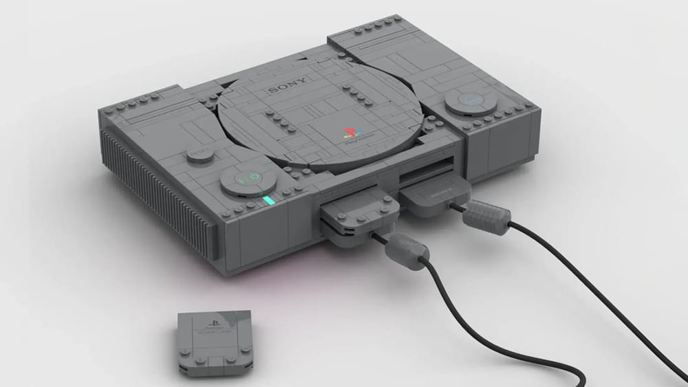 This LEGO PS1 Comes With Controllers, Memory Cards, & All The Internal ...