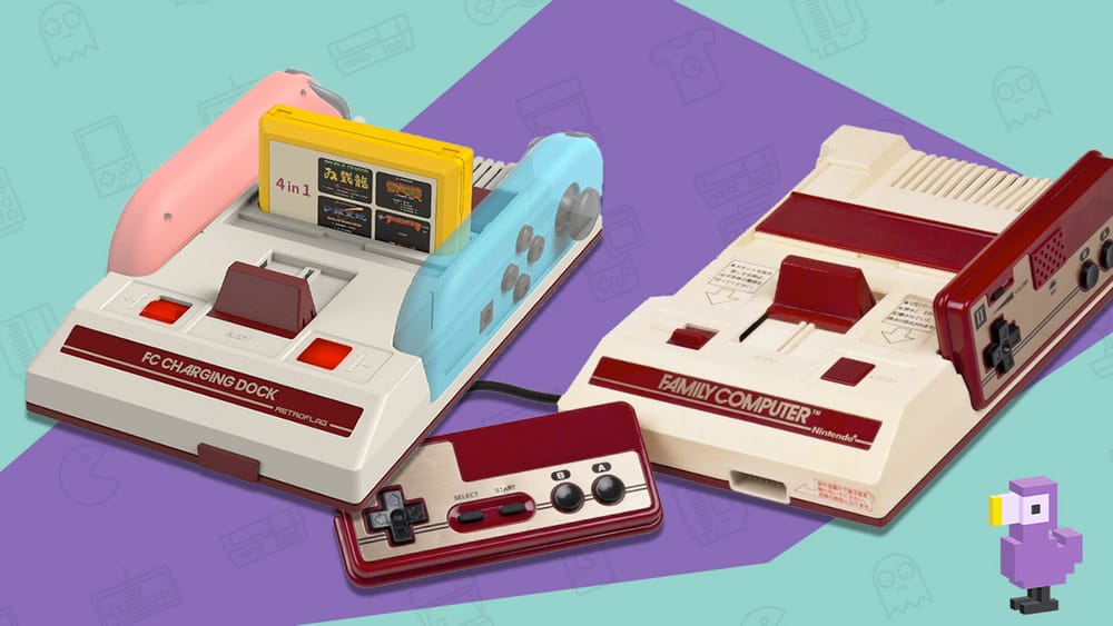 Charge your Joycons in Style With This Famicom Dock from Retroflag