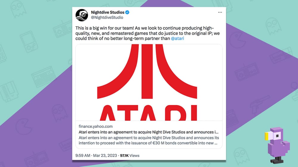 Atari Is Officially Acquiring Nightdive Studios