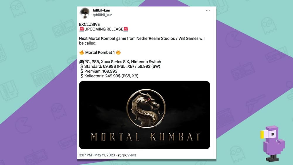 Leak Suggests Mortal Kombat 12 Might Be A Mortal Kombat 1 Remake