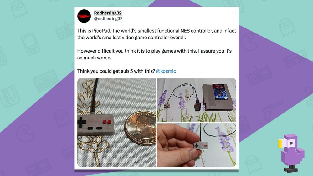 The World's Smallest Working Video Game Controller