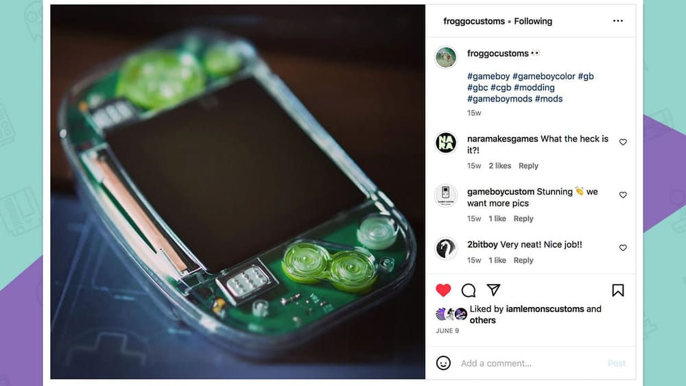 Frog Boy Color Leaps Onto The Game Boy Modding Scene With A Splash