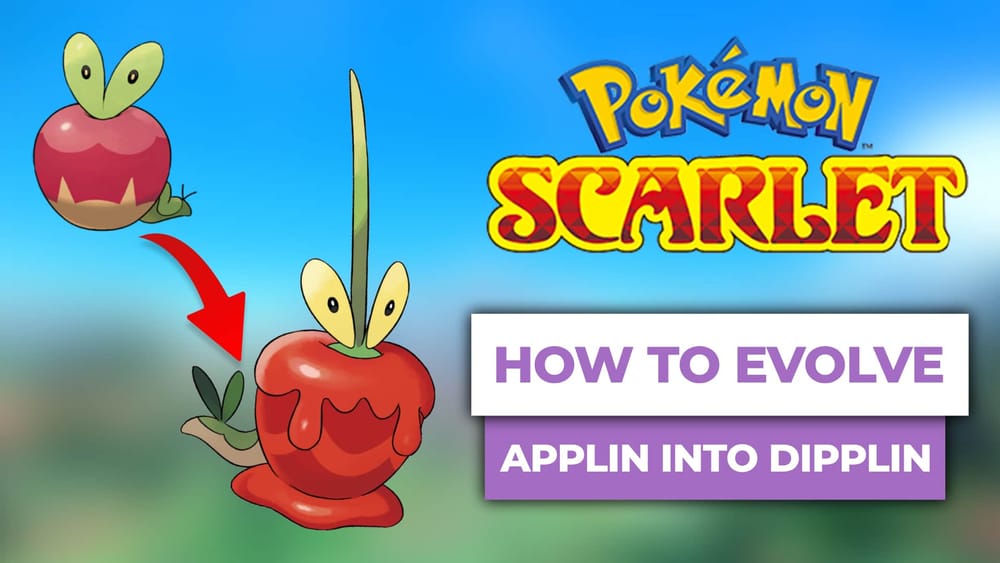 How to Evolve Applin Into Dipplin in Pokemon Scarlet & Violet The Teal Mask