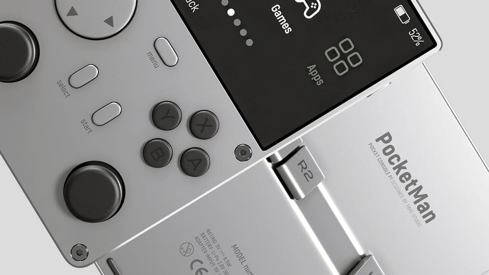 PocketMan P1 Metal Handheld Concept Is An Exciting Vertical Gaming Dream