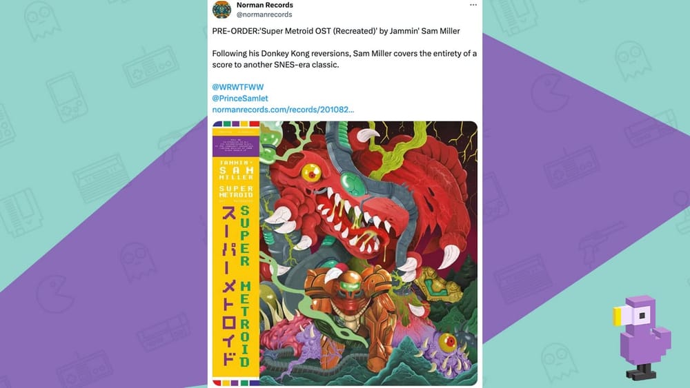 Super Metroid - Original Soundtrack Recreated Vinyl Available For Pre-Order