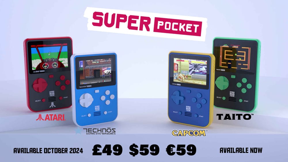 Two New Evercade-Compatible Super Pocket Consoles Announced