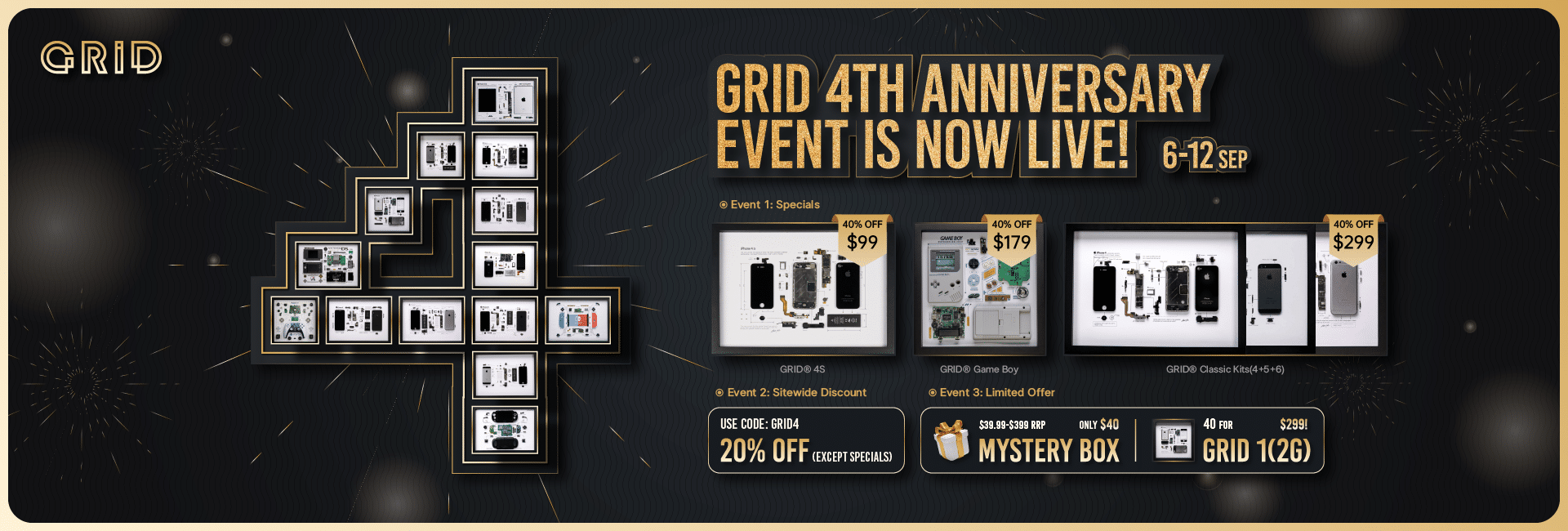Grid Studio Celebrates 4th Anniversary With Discounts & Giveaways