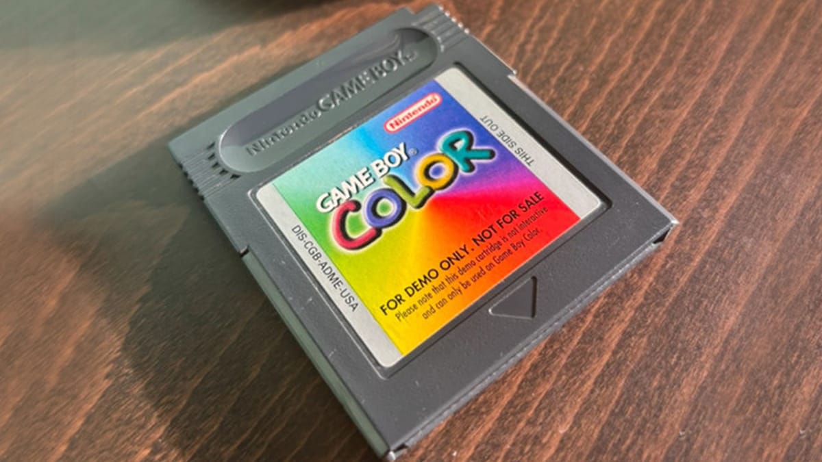 Rare Game Boy Color Demo Cartridge Goes Up For Sale On Vinted