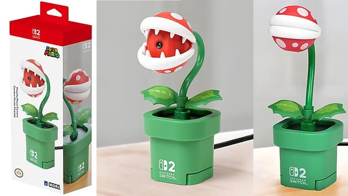 HORI Come To The Rescue With A Piranha Plant Camera For Switch 2 GameChat