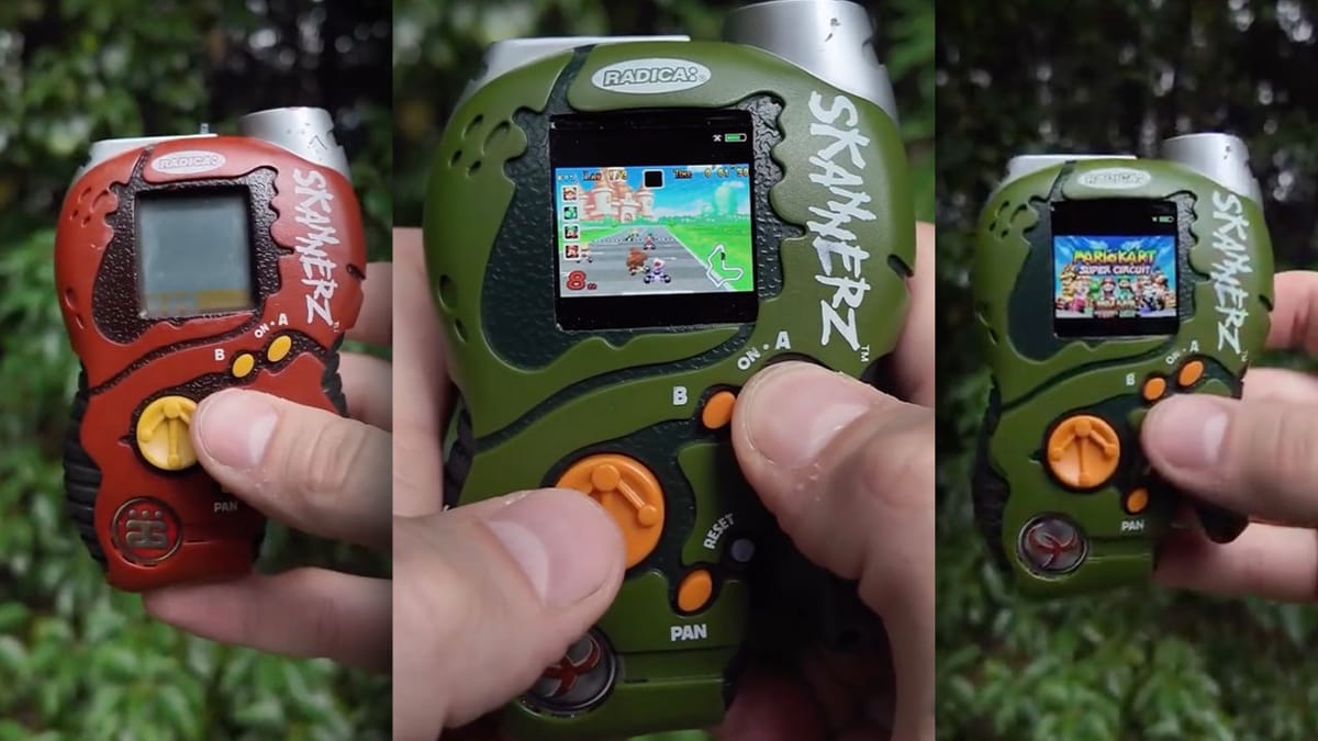 Modder Turns 2000s Skannerz Toy Into A Handheld Emulator
