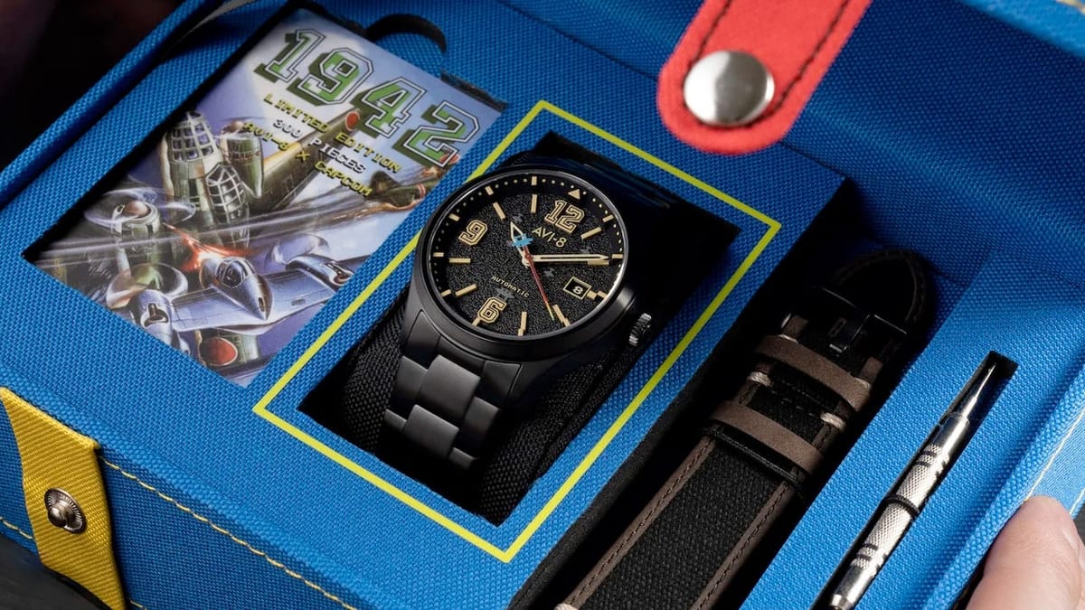 AVI-8 Partners With Capcom To Launch Classic Arcade 1942 Watches