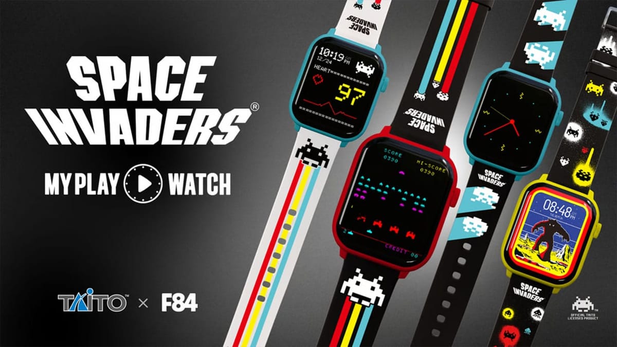 F84 & Taito Team Up For Space Invaders Play Watch With Touchscreen Controls