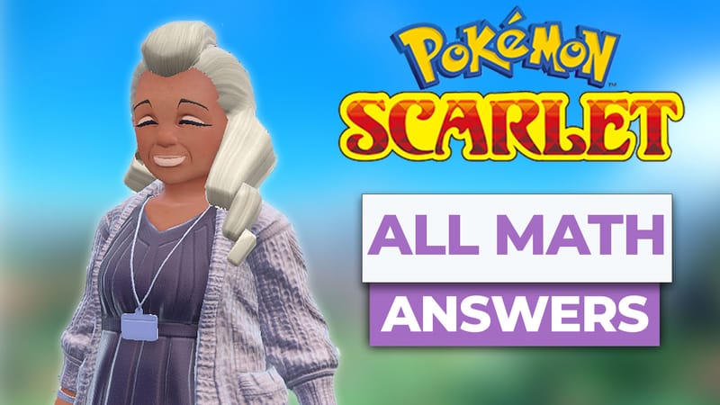 All The Math Answers In Pokemon Scarlet & Violet